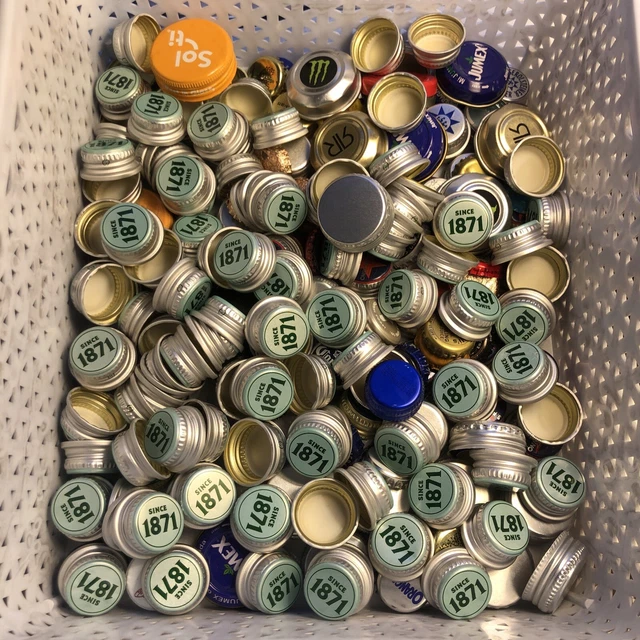 BOTTLE CAPS VARIETY Mixed Lot Bulk Assortment 120 Plus In Total ...