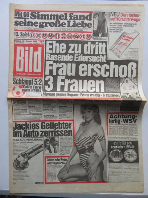BILD ZEITUNG 28.1.1985, Debee Ashby, Heather Thomas EUR 19,99 - PicClick DE