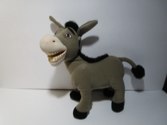 2003 DREAMWORKS SHREK 2 Wise Crackin' Donkey Interactive Talking Plush ...
