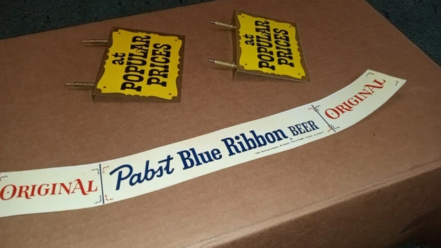PABST BLUE RIBBON Waiter REPRODUCTION DSIGN And Decal Kit !! $35.99 ...