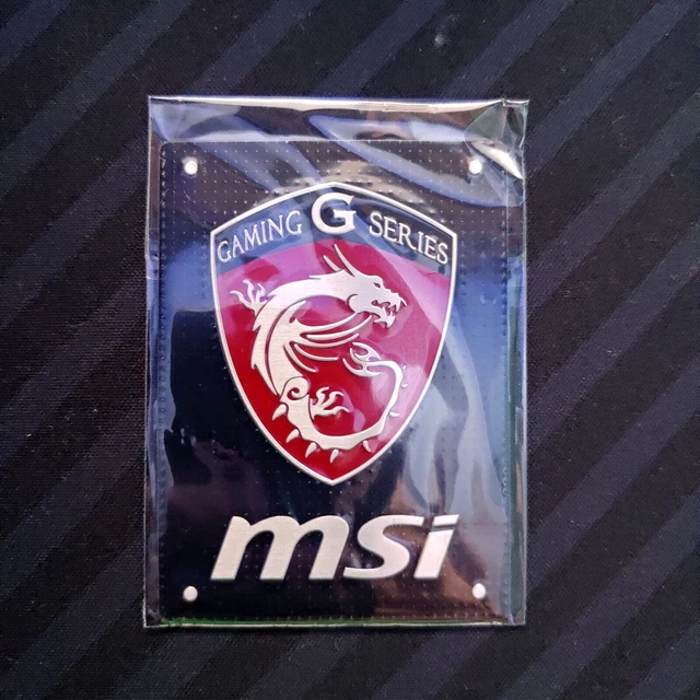 MSI GAMING DRAGON Shield Sticker Logo RARE square Badge New - never ...