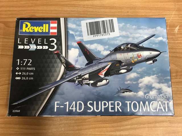 REVELL 03960 GRUMMAN F-14D Super Tomcat 1:72 Scale Unbuilt/Unpainted ...