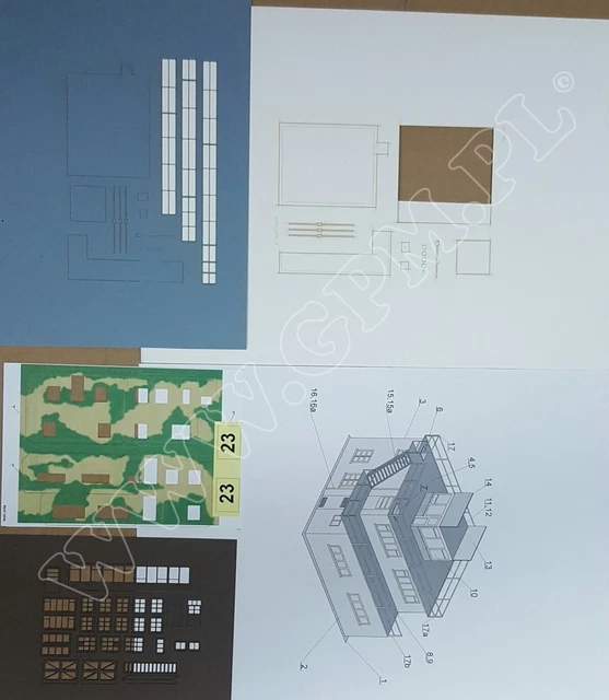 WW2 RAF AIRFIELD Control Tower 1:72 scale Model Kit (LASERCUT- paper ...