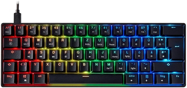 MIZAR MZ60 LUNA Hot Swappable Mechanical Gaming Keyboard - 62 Keys ...