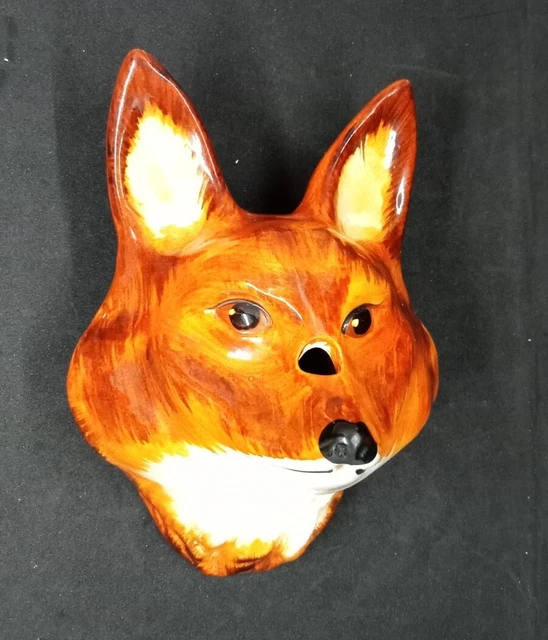 RARE MCM VINTAGE Babbacombe Pottery Fox String & Scissor Holder Philip ...