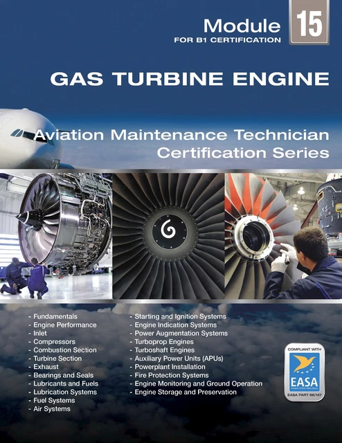 EASA PART-66 MODULE M15 B1.1 Study book - Gas Turbine Engine £65.90 ...
