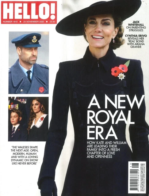 HELLO! MAGAZINE : Kate & William, Cynthia Erivo, Dimanche Du Souvenir ...