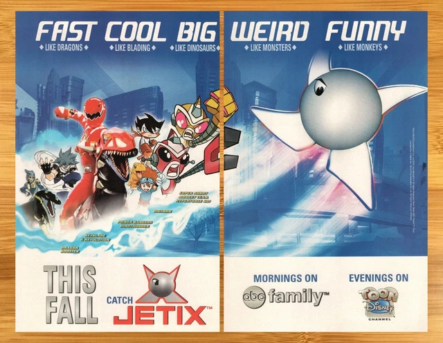 2004 JETIX KIDS TV Print Ad/Poster Power Rangers Dino Thunder Beyblade ...