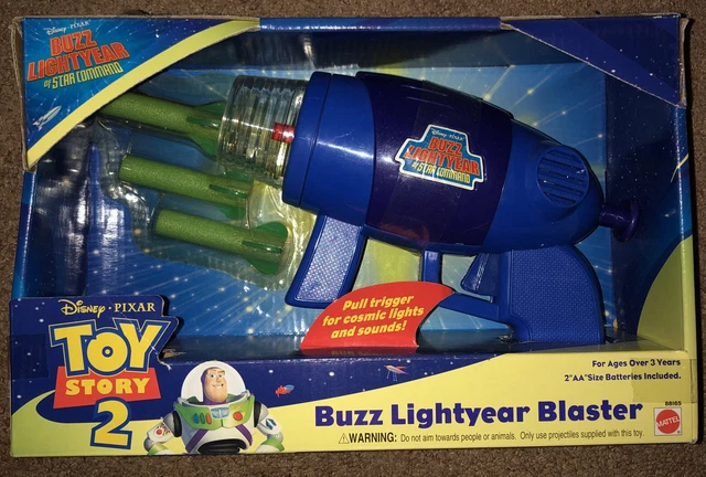 TOY STORY 2 Buzz Lightyear Blaster Mattel 2000 Star Command Disney ...
