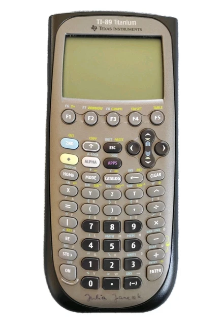TEXAS INSTRUMENTS TI-89 Titanium - Graphikfähiger Taschenrechner EUR 17 ...