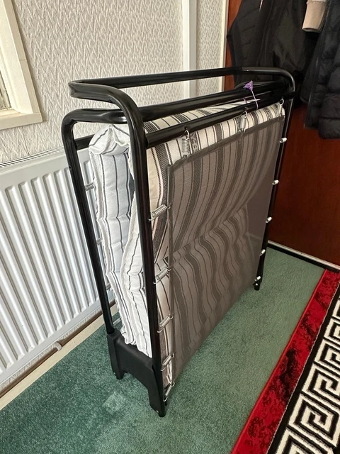 USED SINGLE METAL bed frame and mattress £73.50 - PicClick UK