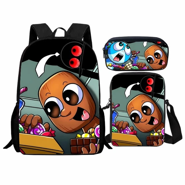 COSPLAY ITALIAN BRAINROT Tung Tung Sahur Kids Backpack Schoolbag ...