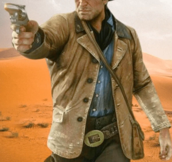 MEN'S RED REDEMPTION II Dead Arthur Morgan Tan Brown Genuine Leather ...