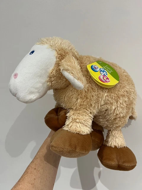 TESCO LUCY THE Lamb Soft Plush Toy Comforter cream sheep new tags £34. ...