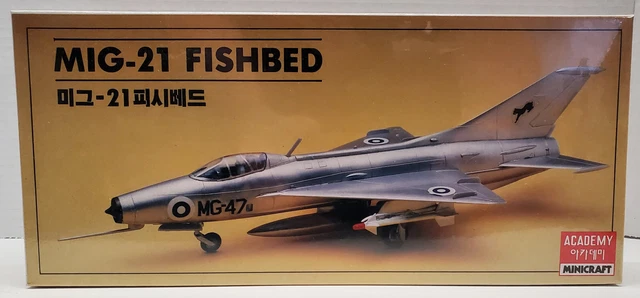 ACADEMY MINICRAFT 1/72 MIG-21 Fishbed Aircraft Plastic Model Kit War ...