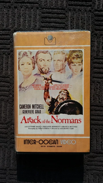 RARE UK PRECERT Inter Ocean VHS ATTACK OF THE NORMANS (1962) Italian ...