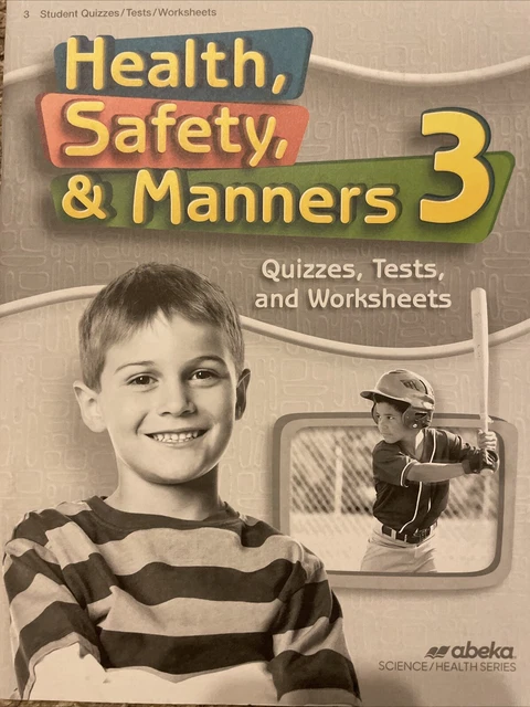 ABEKA 3RD GRADE Health Safety Manners 3 Quiz Test Worksheet New EUR 9 ...