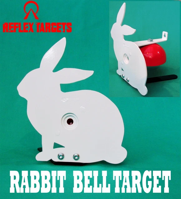 RABBIT BELL TARGET for airgun and air rifles pistols. White £999.00 ...