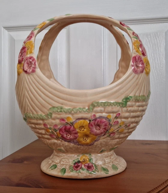 VINTAGE ARTHUR WOOD Garden Wall Large Display Ceramic Floral Design ...