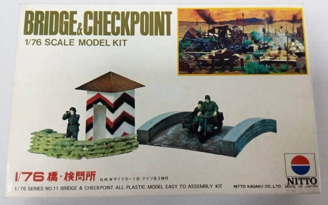 NITTO MODEL NO 11 Bridge & Checkpoint 1/76 Scale Model Kit EUR 11,65 ...