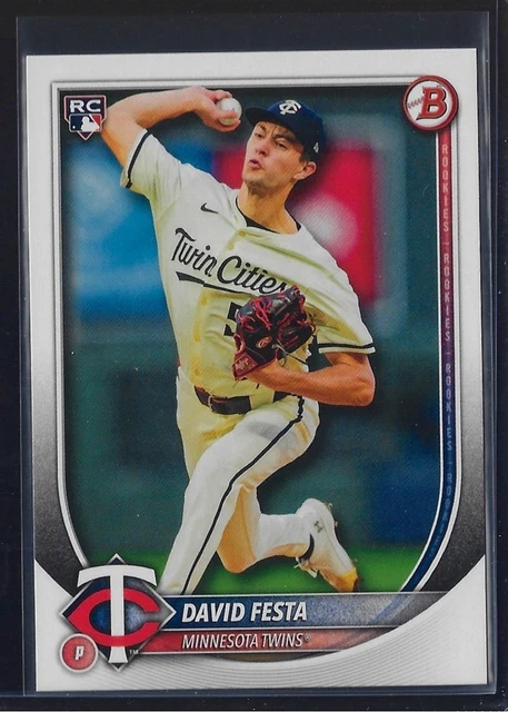 2025 BOWMAN BASEBALL David Festa Rookie Card (RC) - Minnesota Twins $1. ...