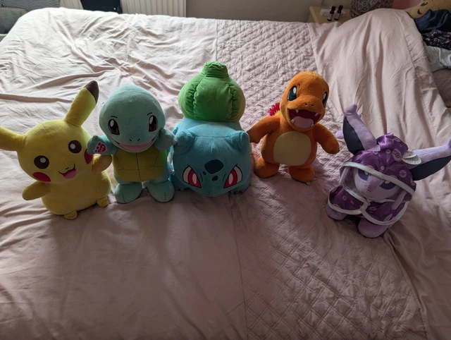 BUILD A BEAR Workshop Pokémon Bundle Stuffed Animals Soft Plush Toys £ ...