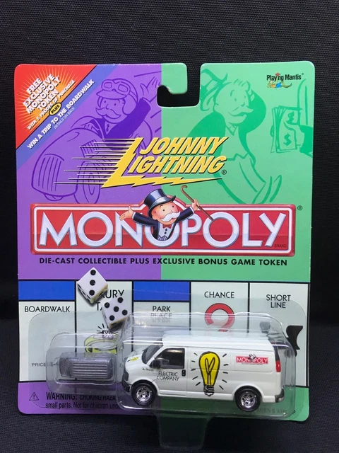 JOHNNY LIGHTNING MONOPOLY Electricity Company and Token Collectable ...