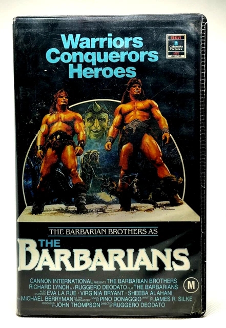 THE BARBARIANS VHS PAL Extremely Rare EX-RENTAL Big Box TESTED 1987 £12 ...