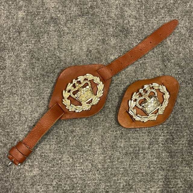 UK BRITISH ARMY Surplus Issue Warrant Office Class 2 Brown Leather ...