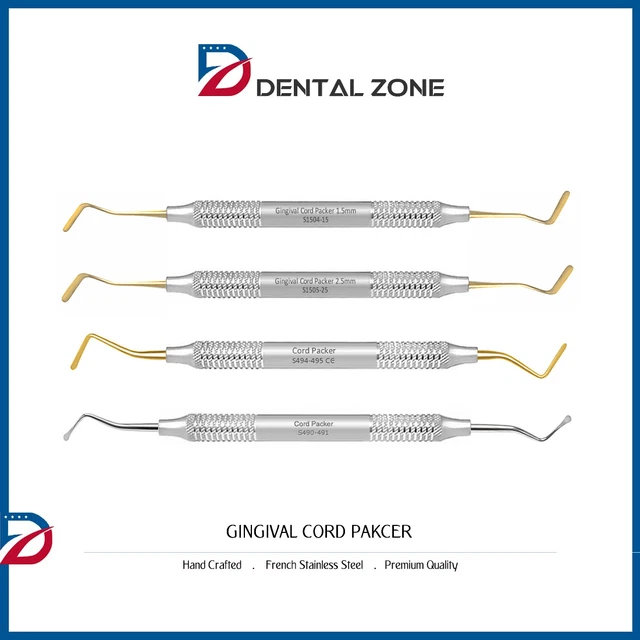 CORD PACKER DENTAL Gingival Retraction Dental Instruments *Set Of 4* £ ...