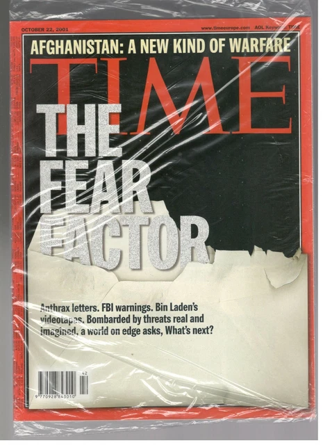 TIME MAGAZINE OCTOBER 22, 2001 The Fear Factor Al-Qaïda Bin Laden ...