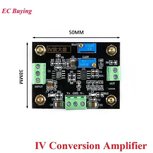 IV CONVERSION AMPLIFIER Module Voltage to Current Photoelectric Board ...
