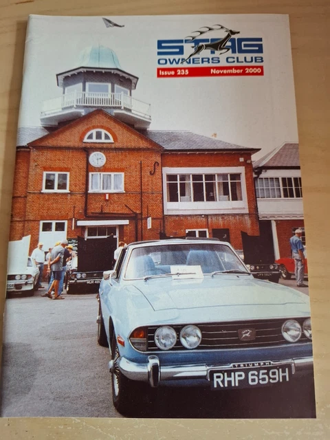 TRIUMPH STAG CAR Owners Club Magazine Issue #235 November 2000 FREE ...