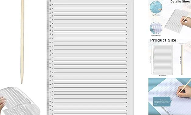 STRAIGHT LINE STENCILS, Writing Template, Drawing Rulers, Template 3Pcs ...