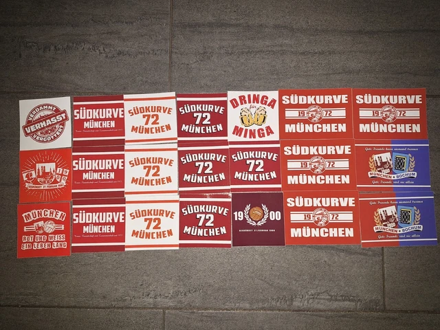 FC BAYERN MÜNCHEN Aufkleber Sticker Südkurve Ultras Schickeria EUR 12 ...