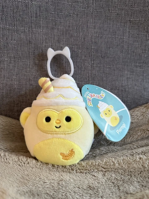 PIEROGI THE BANANA Milkshake Monkey Squishmallow Clip - Brand New With ...