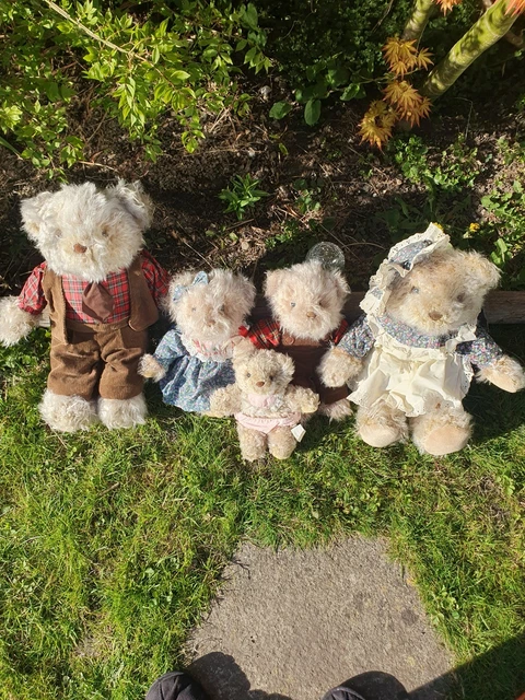 RARE FAMILY OF Five Tcc Continuity Holdings Teddy Bears 1994 £31.92 ...