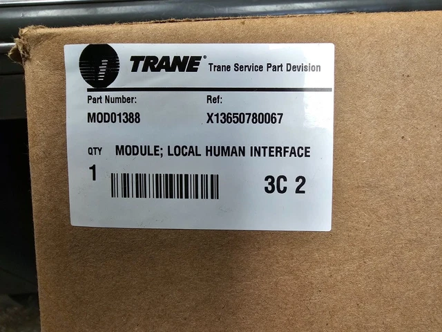 TRANE CHILLER ADAPTIVE Control Panel 6400-1023-01 MOD01388 CLD2-ROOFTOP ...