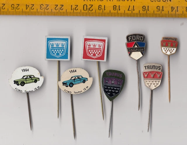 VINTAGE FORD TAUNUS pin badges 1960s Logo Job Lot Auto Anstecknadeln £3 ...