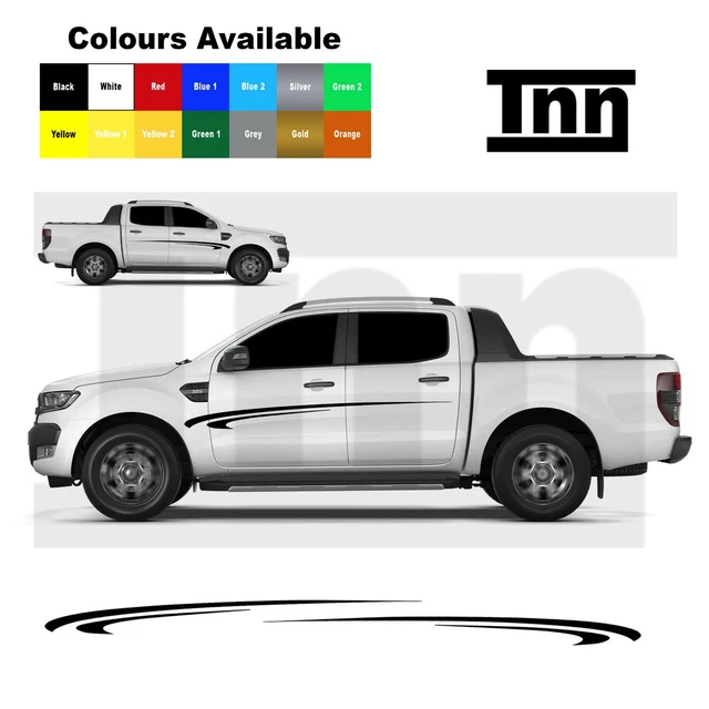 STICKERS FOR FORD Ranger Raptor Side Stripes Sticker Decal Decals 4x4 ...