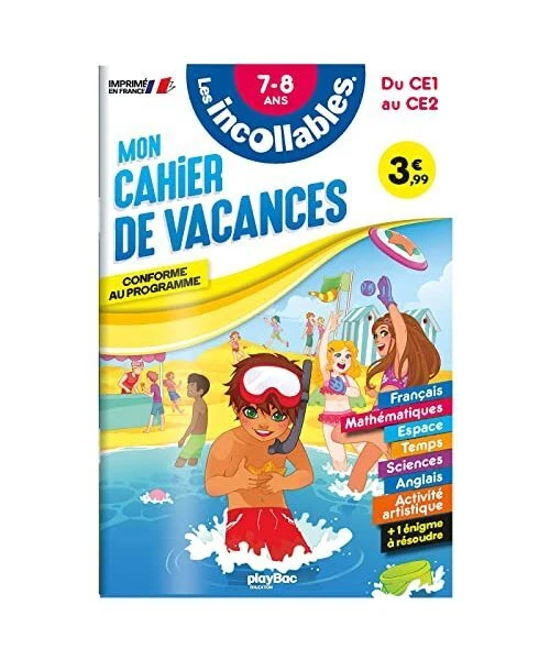 CAHIER DE VACANCES - Les incollables - CE1 au CE2 - 7/8 ans EUR 11,98 ...