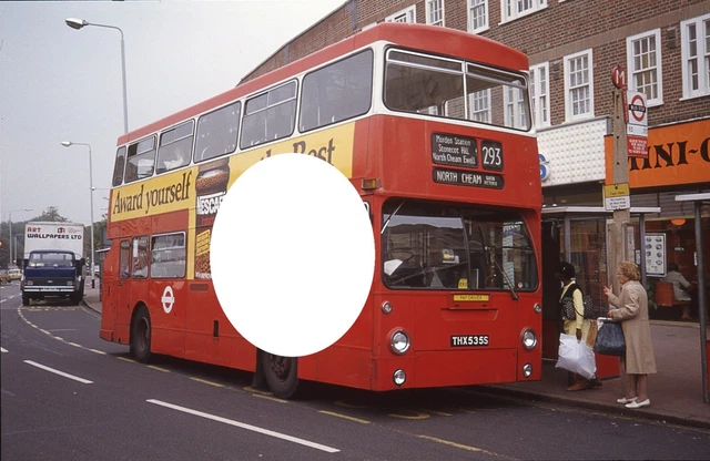 LONDON TRANSPORT BUS Colour Photograph Leyland B20 Fleetline DMS 2535 ...