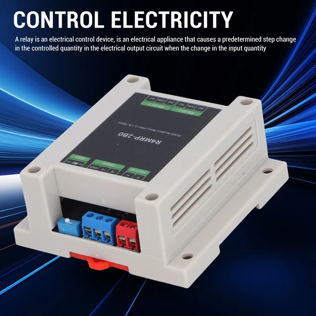 INDUSTRIAL RELAY MODULE For Modbus RTU Optocoupler Isolation For RS485 ...
