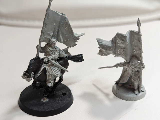 WARHAMMER LOTR MESBG Gamling mounted and foot with banner EUR 22,54 ...