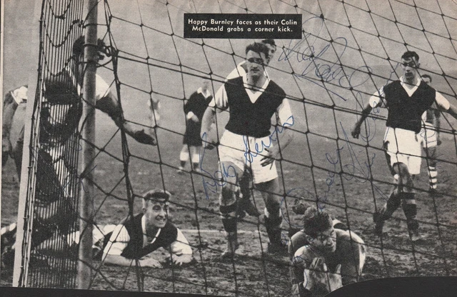 BURNLEY V BRISTOL ROVERS SEITH McDONALD ADAMSON WARD 6 autographs ...