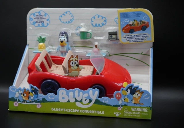 BLUEY'S ESCAPE RED Convertible Car Toy and Figure Set £14.99 - PicClick UK
