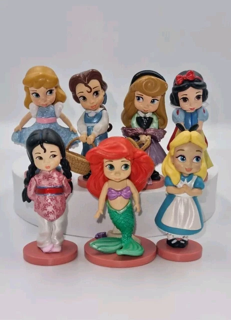 DISNEY ANIMATORS COLLECTION 3" Classic Disney Princess Bundle X7 Mini ...