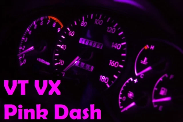 VT VX VU Pink LED Dash Conversion KIT Fits Commodore Berlina Calais ...