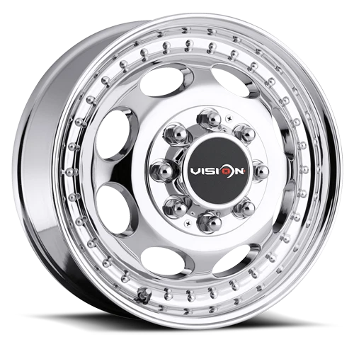 19.5X6.75 VISION 181Z Hauler Dually Front Chrome Wheel 8x6.5 (102mm ...