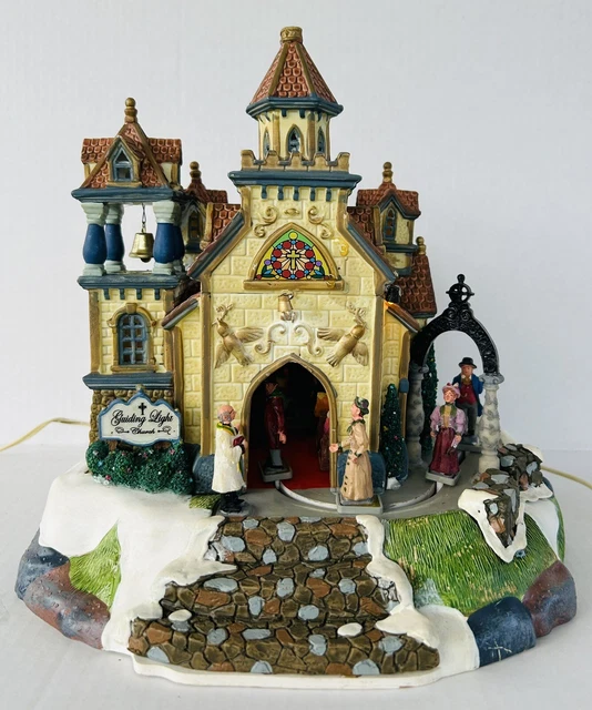 LEMAX GUIDING LIGHT Church 452878 Christmas Village Lighted House ...